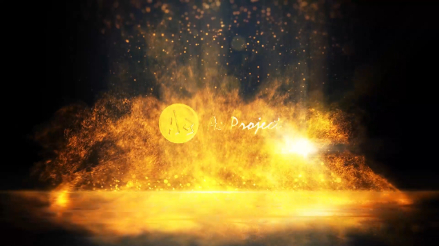 0053-ゴールデンパーティクルグリッターロゴ-Ae PROJECT｜Ae Studio｜coconalaブログ